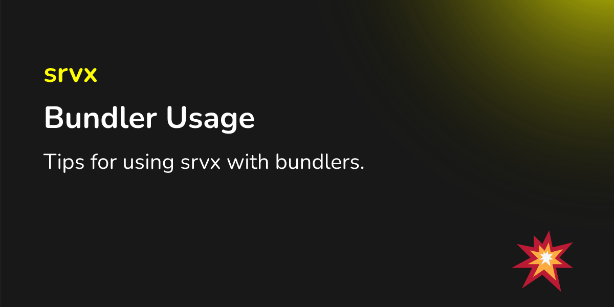 Bundler Usage - srvx